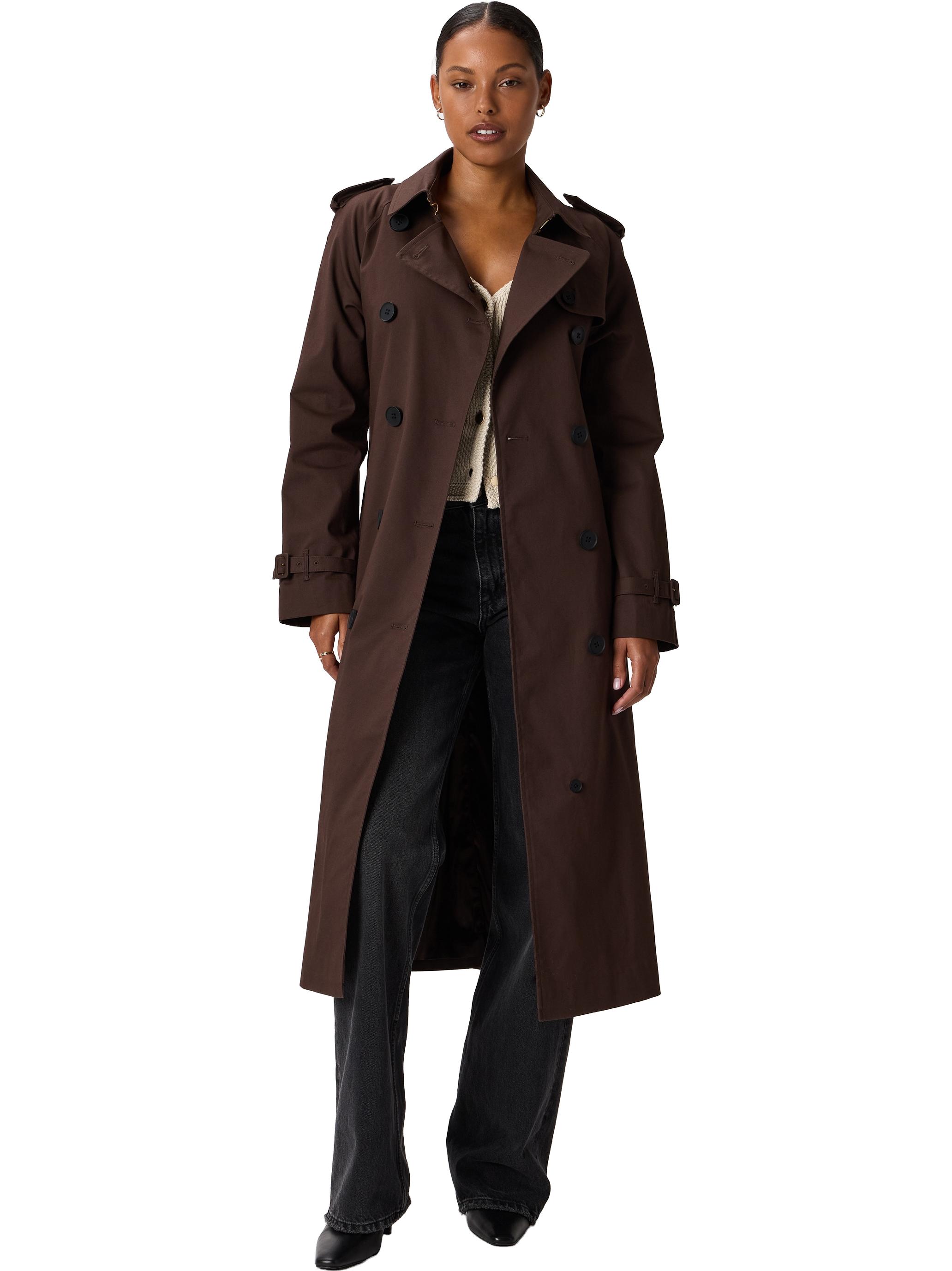 QUINCE Comfort Stretch Long Trench Coat